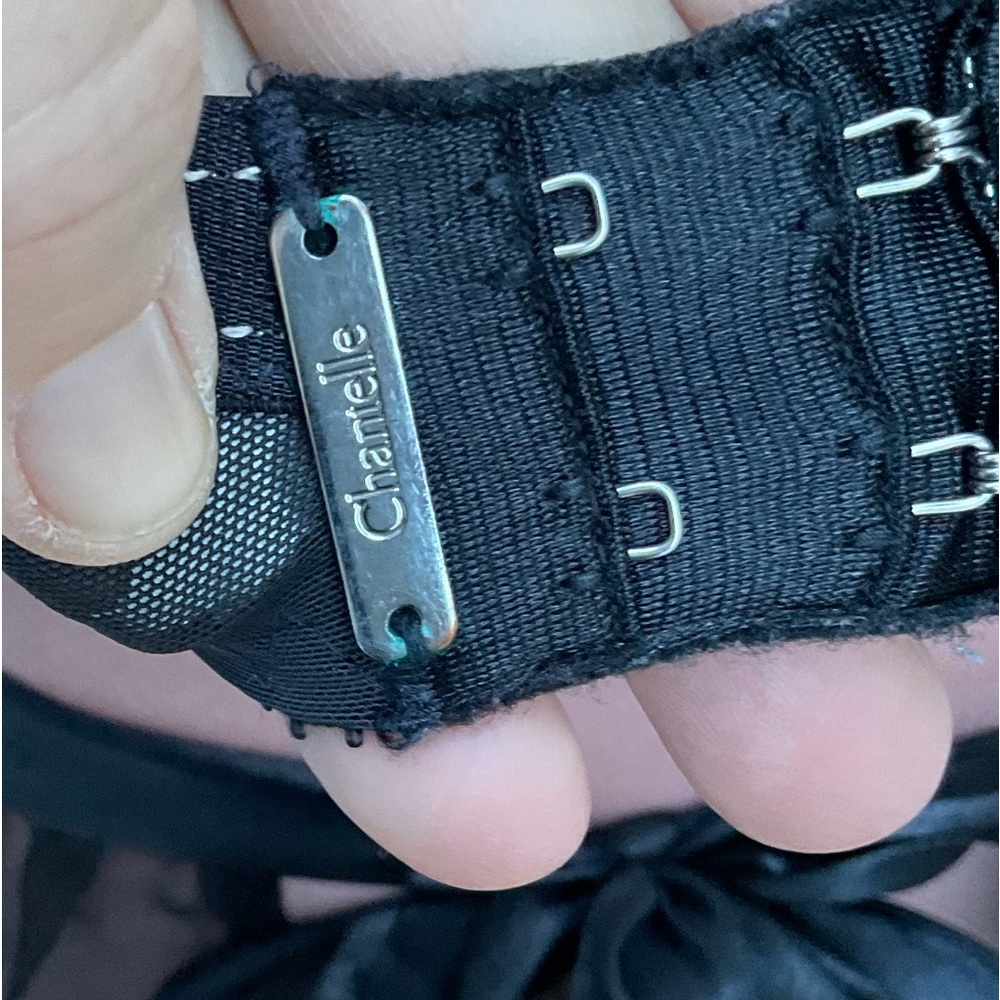 Chantelle Black Lace Full Coverage Bra 36ddd 36f - Gem